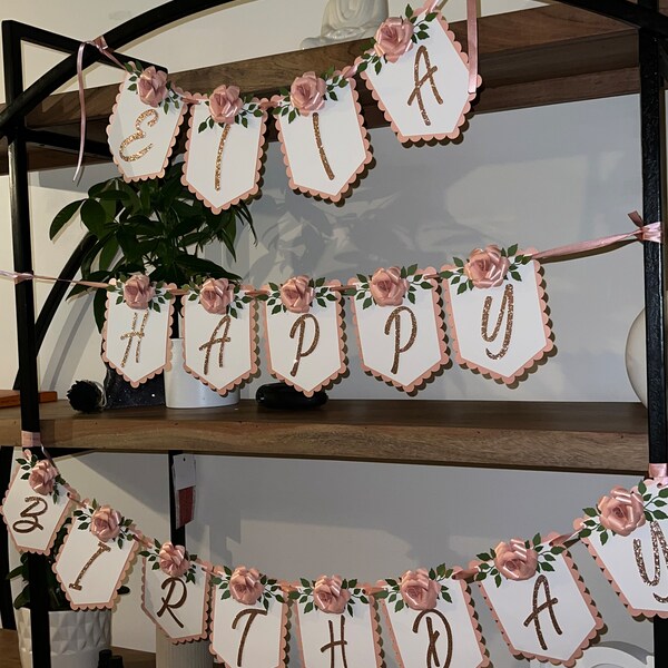 Floral Banner - Etsy