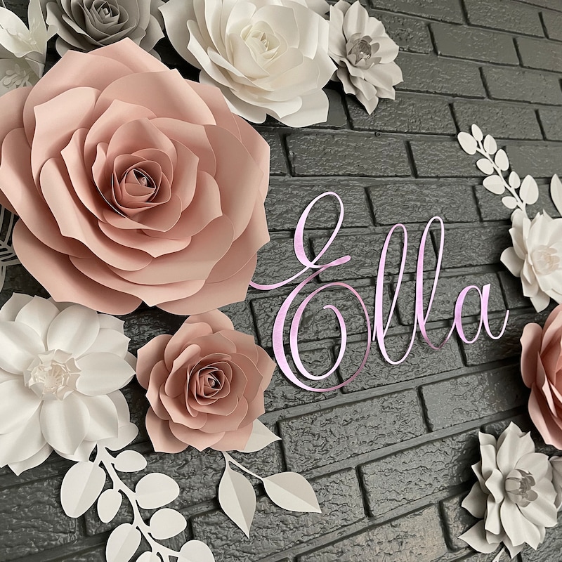 Paper Flowers Wall Decor - Etsy