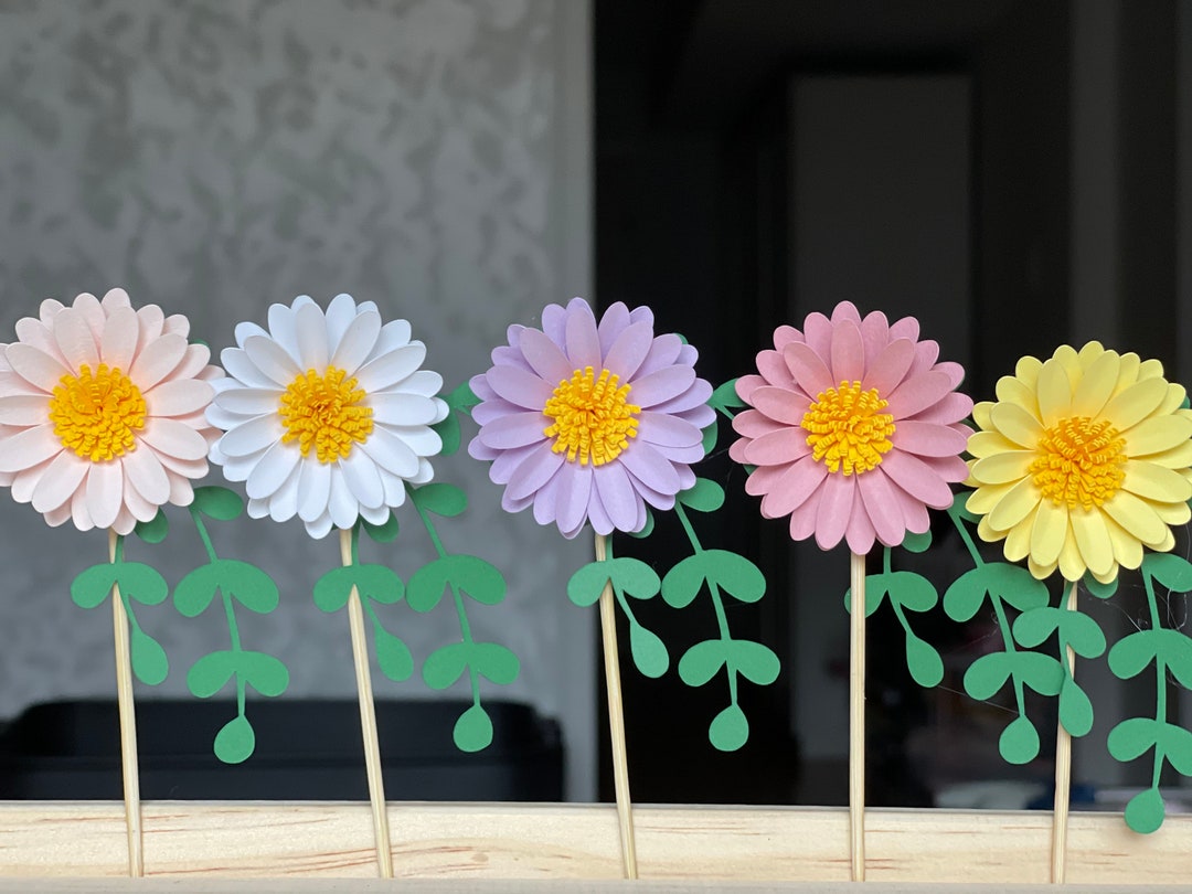 Daisy Cake Topper - Flower Cake Topper - Birthday Decor - Decoration ...
