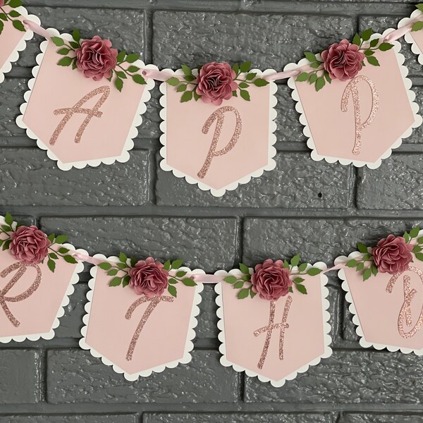Floral Banner - Etsy