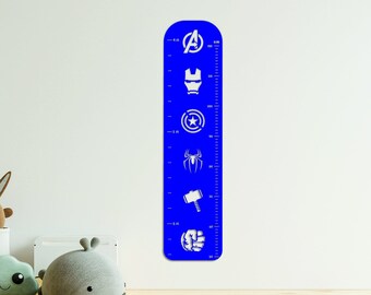 Spiderman Wooden Growth Chart - Etsy