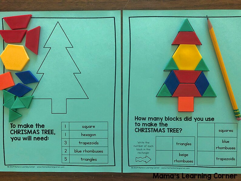 Winter Pattern Block Mats in 2 Levels - Etsy