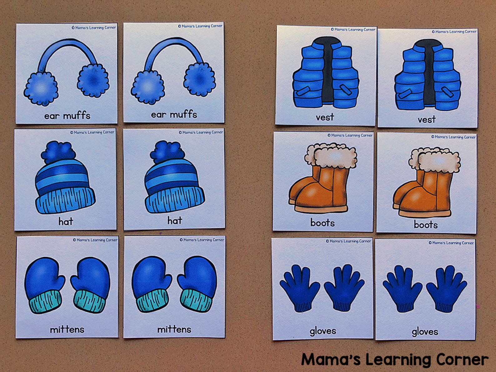 Winter Matching Game Packet - Etsy