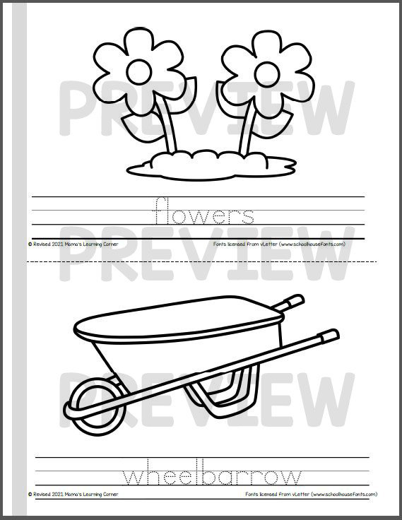 Spring Coloring Pages Booklet - Etsy