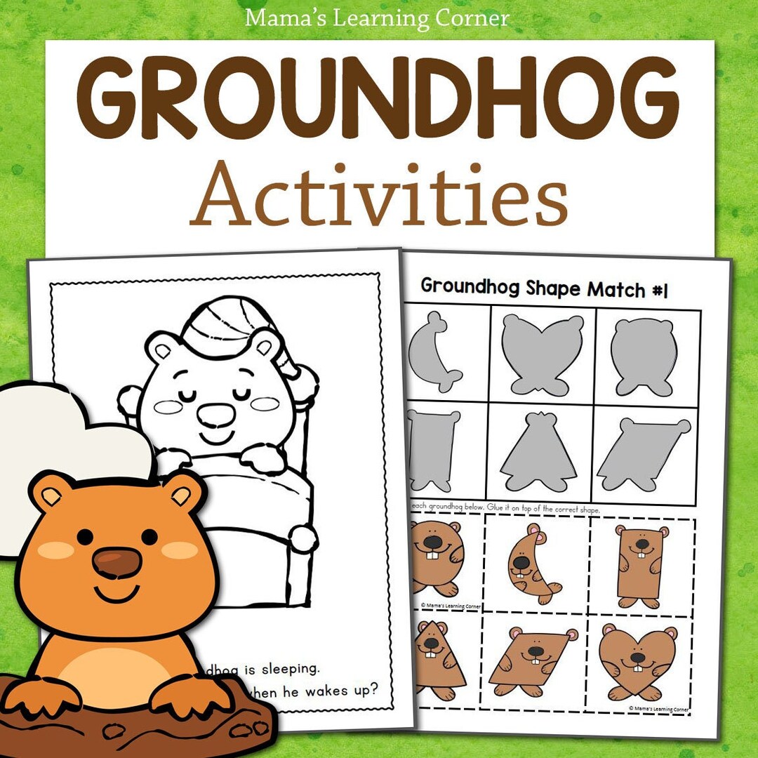 Groundhog Day Activities and Worksheets - Etsy