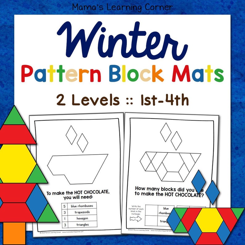 Winter Pattern Block Mats in 2 Levels - Etsy