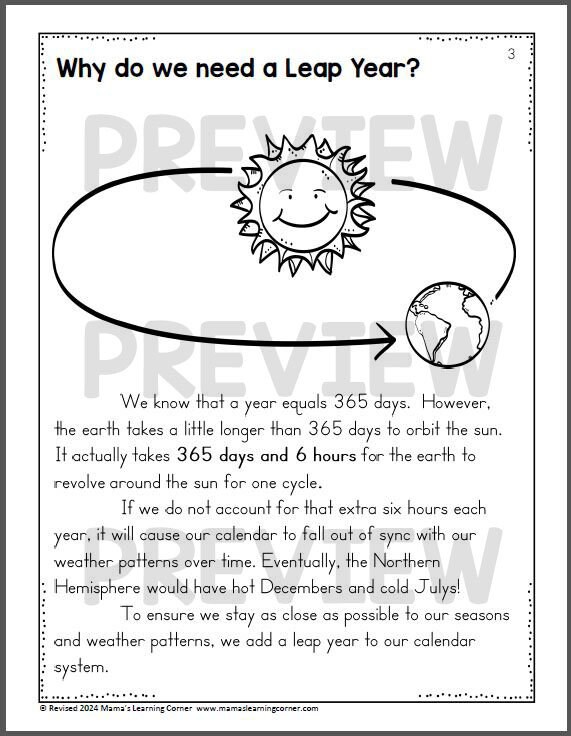 Leap Year 2024 Coloring Pages - Etsy
