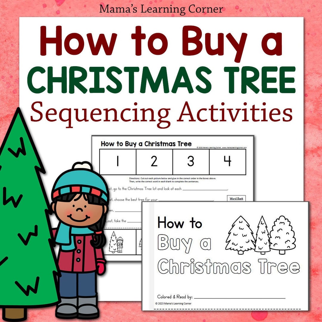 How to Buy a Christmas Tree Sequencing Activities - Etsy