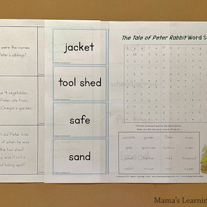 The Tale of Peter Rabbit Activities for Kindergarten and First Grade - Etsy