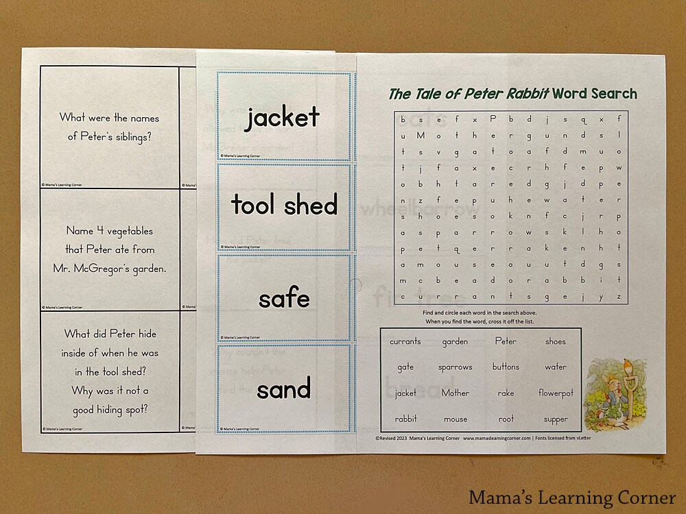 The Tale of Peter Rabbit Activities for Kindergarten and First Grade - Etsy