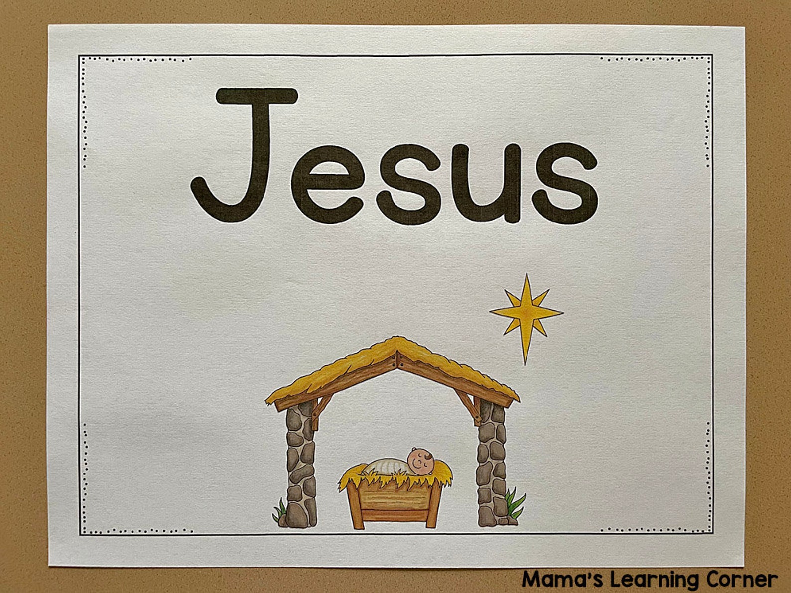 J is for Jesus Christmas Worksheets for Preschool - Etsy