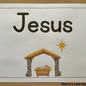 J is for Jesus Christmas Worksheets for Preschool - Etsy