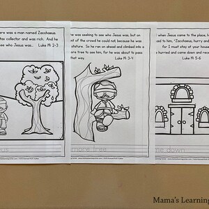 Zacchaeus Coloring Pages - Etsy