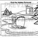 Winter Hidden Pictures Worksheets Seek and Find Objects - Etsy