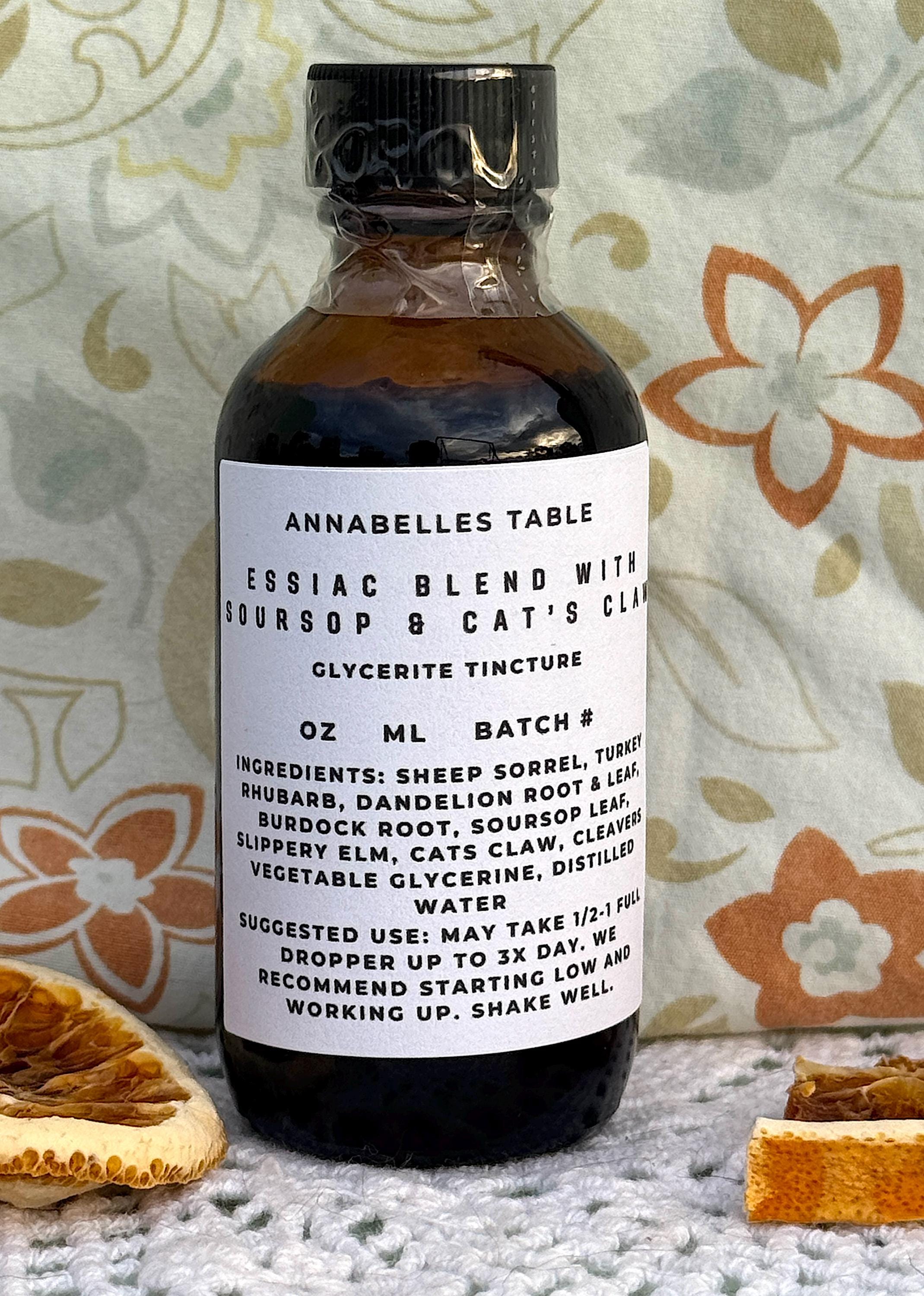 Essiac Blend With Soursop & Cat's Claw Glycerite Tincture - Etsy