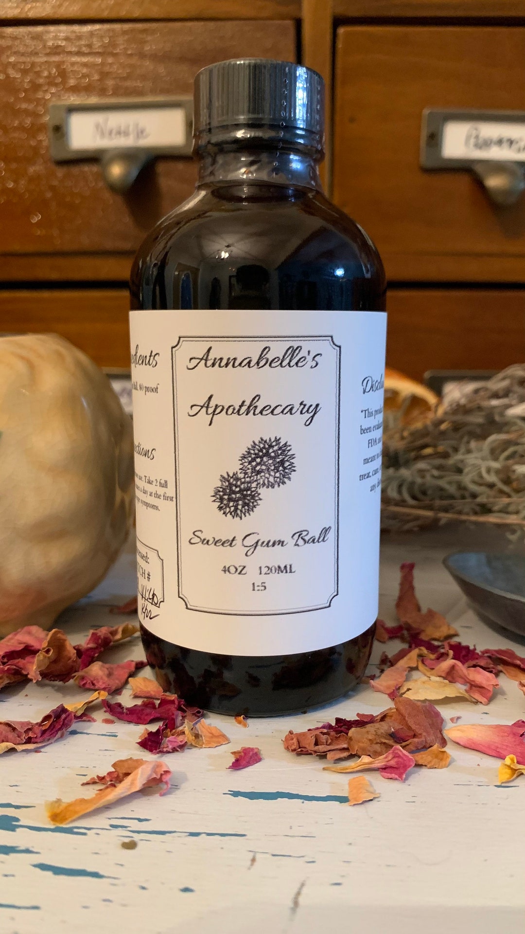 Sweet Gum Ball Natural Organic Herbal Tincture - Etsy