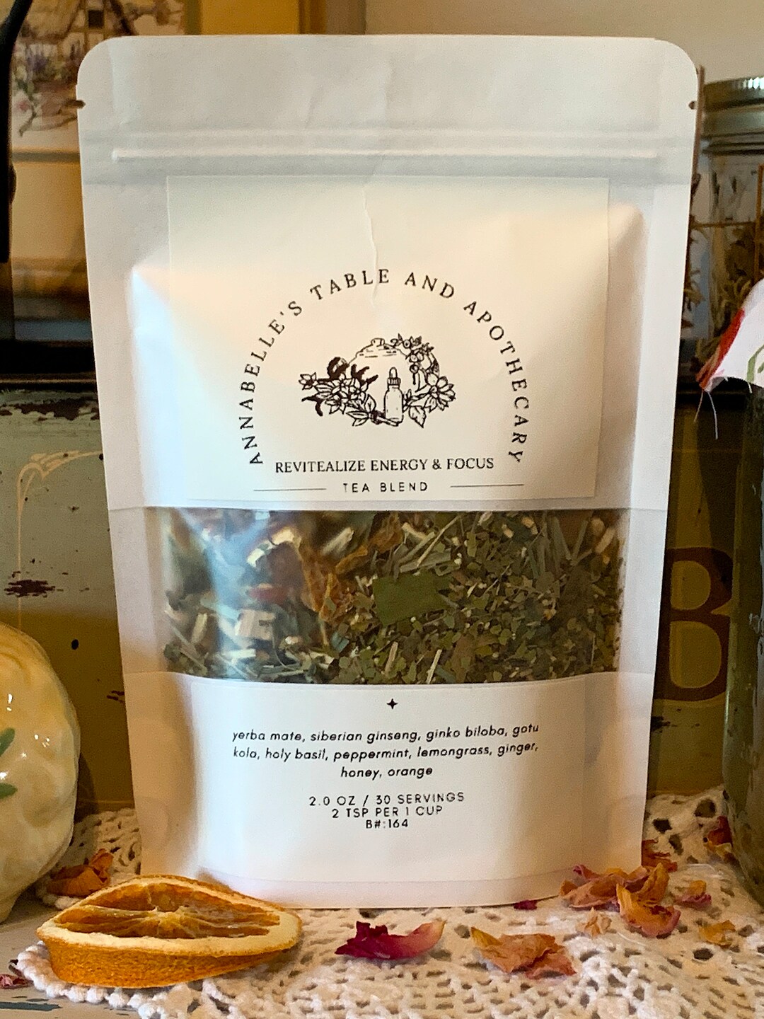 Revitealize Energy and Focus Tea Blend Mental Clarity Herbal Tea - Etsy