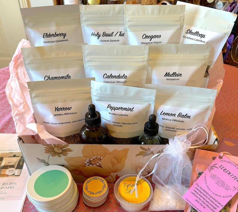 Herbal Apothecary DIY Kit for Beginners Make Your Own Herbal Tea ...