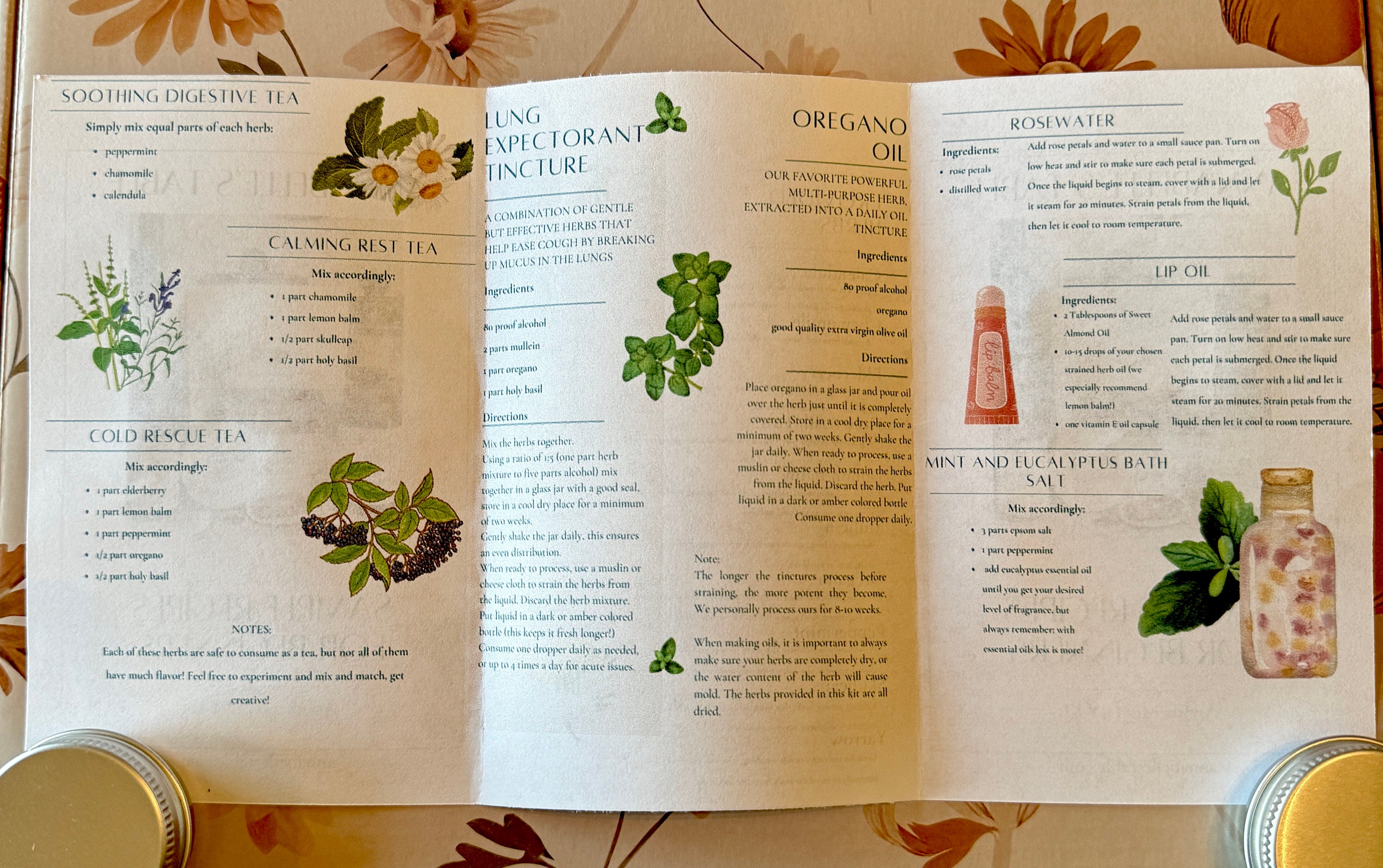 Herbal Apothecary DIY Kit for Beginners Make Your Own Herbal Tea ...