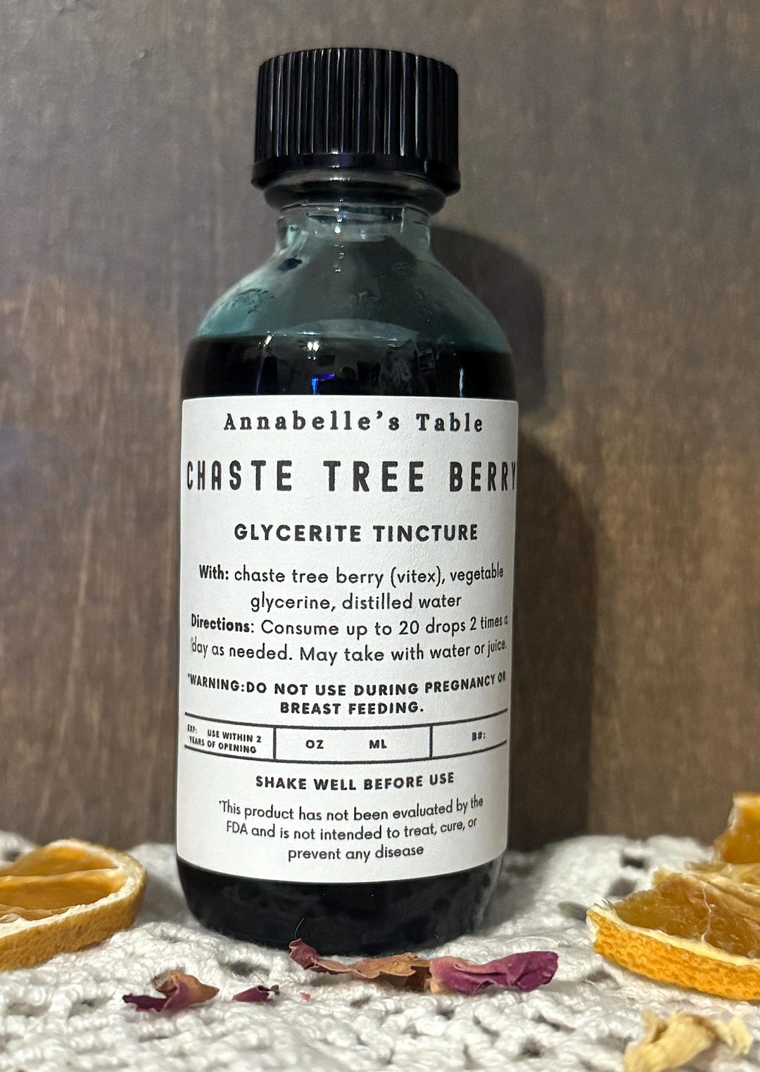Chaste Tree Berry Vitex Herbal Glycerite Tincture - Etsy
