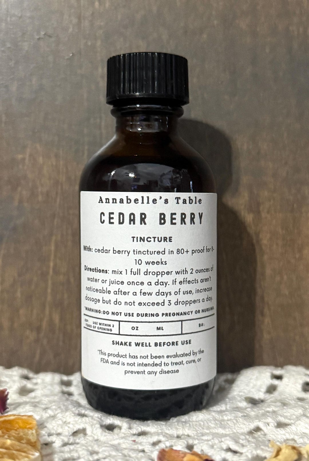 Cedar Berry Tincture Natural Organic Herbal Product - Etsy