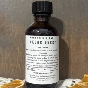 Cedar Berry Tincture Natural Organic Herbal Product - Etsy