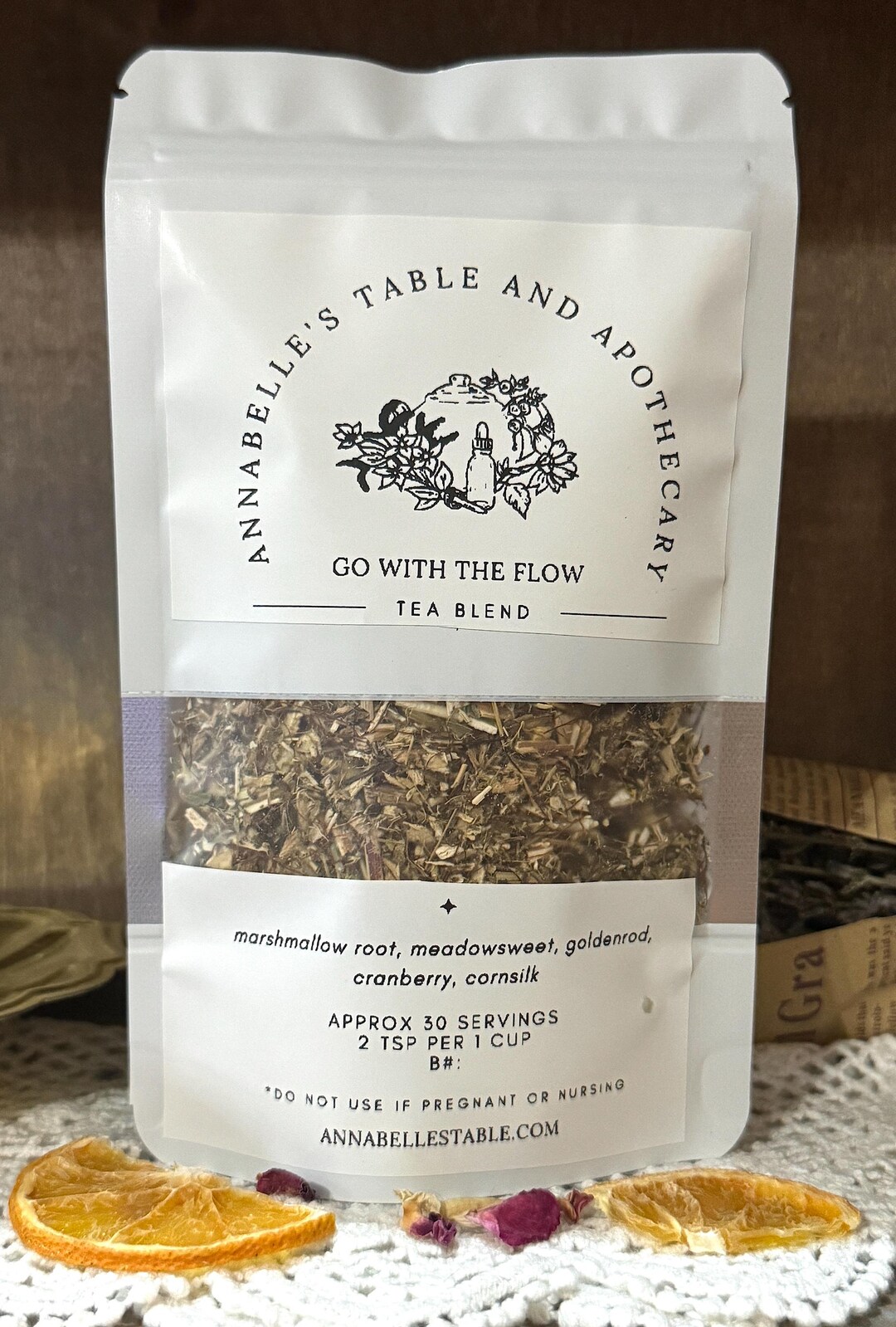 Go With the Flow Cranberry Organic Herbal Tea Blend - Etsy