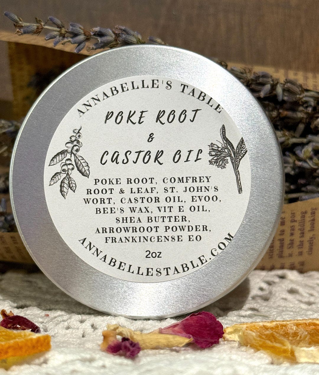 Poke Root and Castor Oil Natural Organic Herbal Salve - Etsy