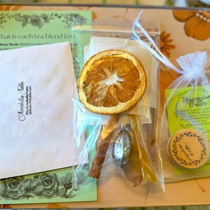 Herbal Tea Blend Variety Sampler Gift Box for Tea Lovers Eight ...