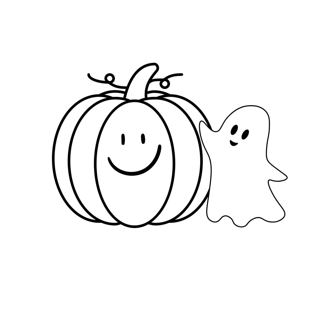 PUMPKIN GHOST SVG - Etsy