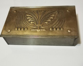 1910 Brass Box - Etsy