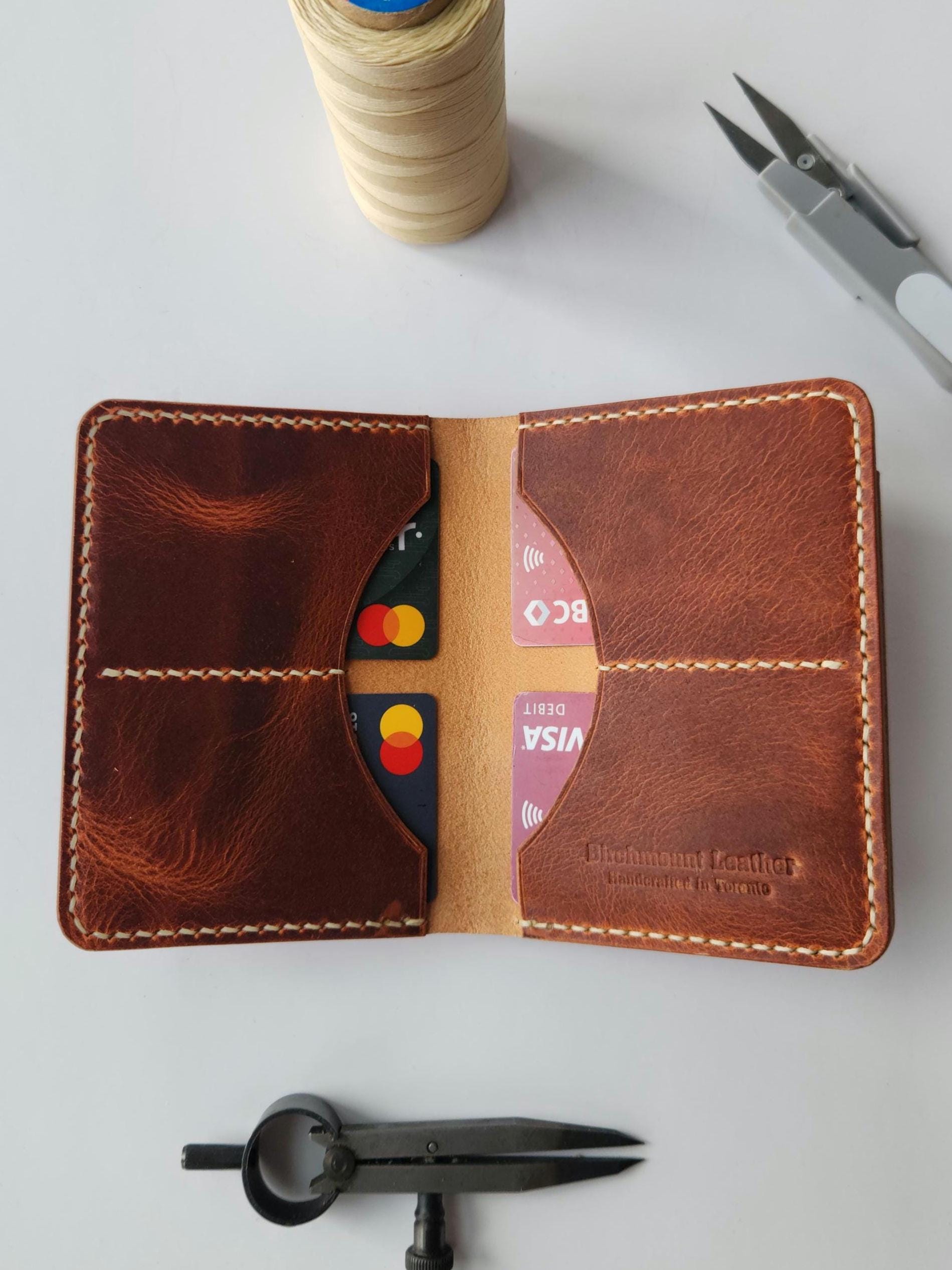 Horween Leather, Bifold Wallet, Dufferin Card Holder, Large Money Slot ...