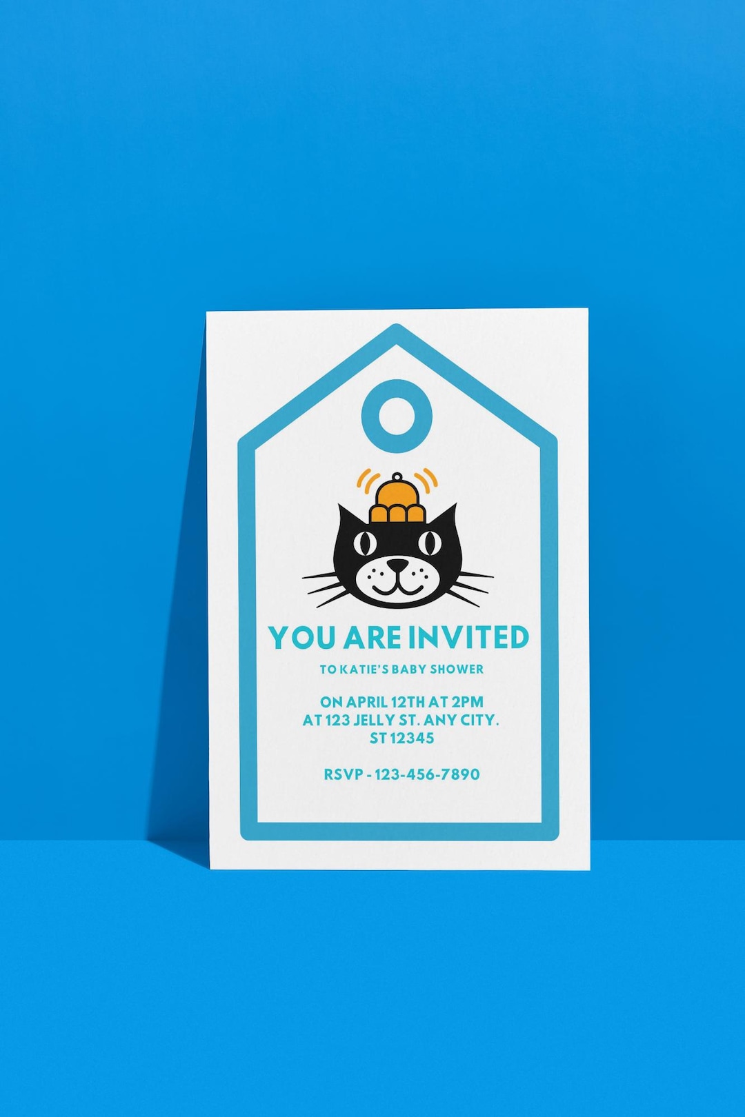 Jellycat Tag Baby Shower Invitation, Editable Template - Etsy