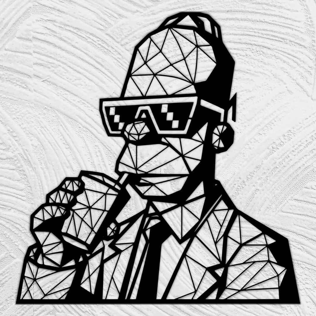 Homer Simpson Line Art - STL - Etsy