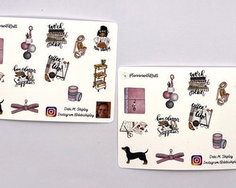 Custom Contact Cards on Premium Matte Sticker Paper - Etsy