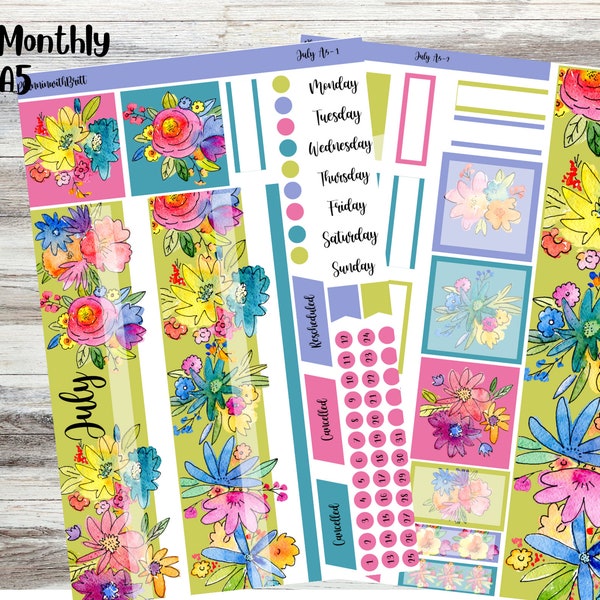 Makselife Monthly Stickers - Etsy