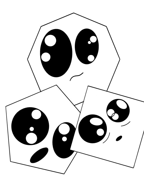 Strange Friends Printable Coloring Pages - Etsy