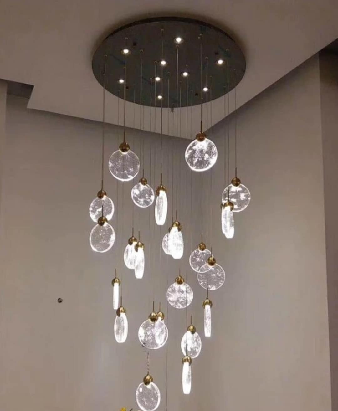 Aurora Cloud Glass Cluster LED Pendant Light - Etsy