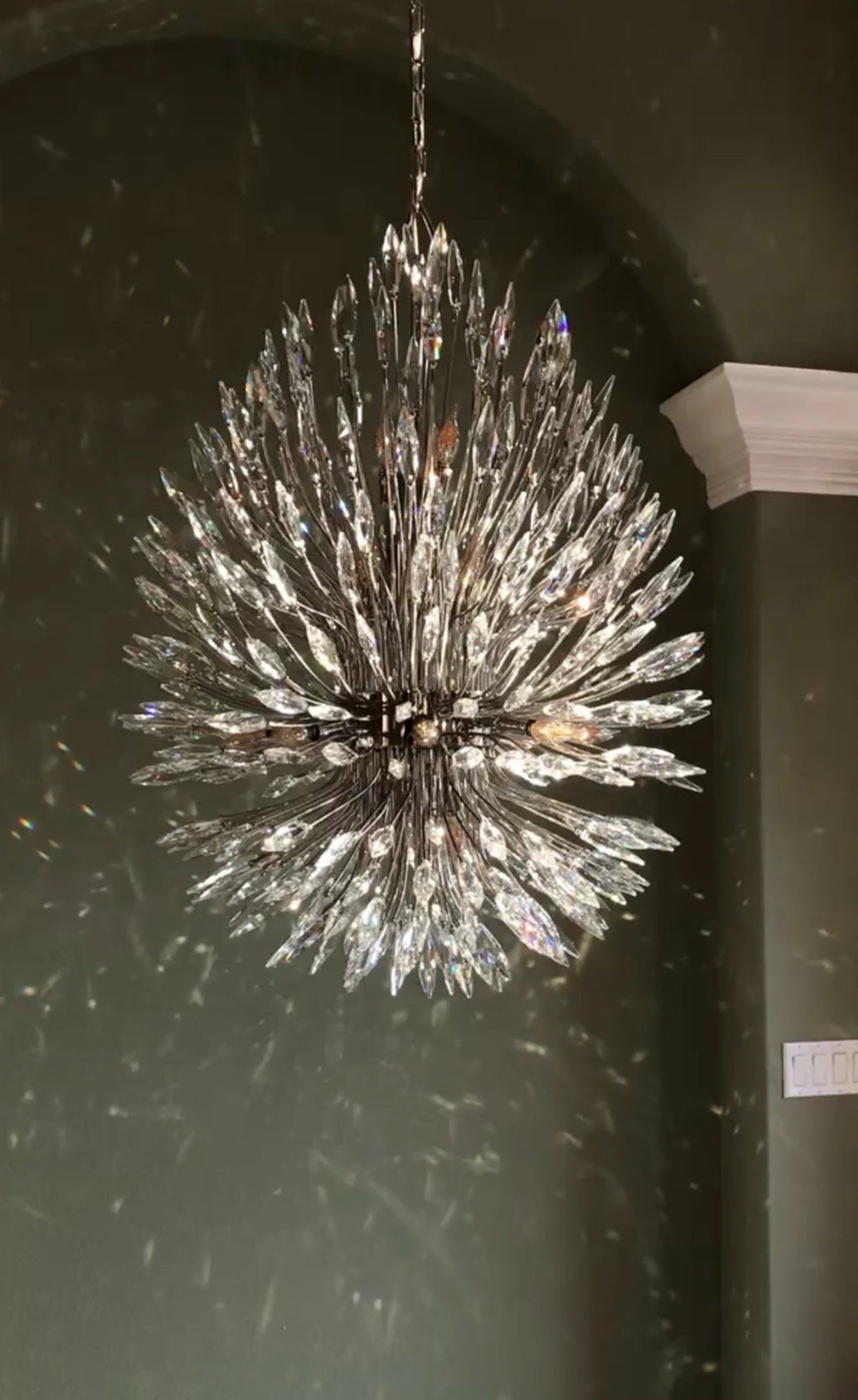 Lily Starburst Crystal Sputnik Chandelier - Etsy