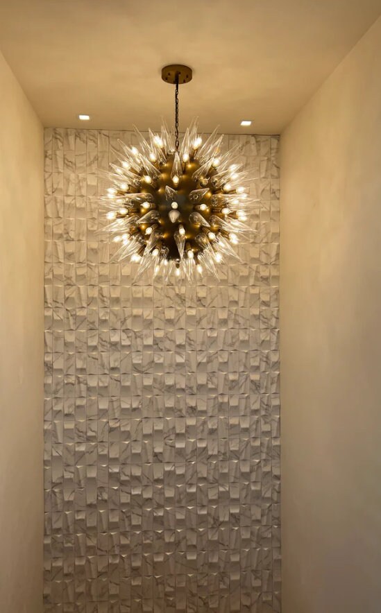 Atomic Round Sputnik Starburst Chandelier - Etsy
