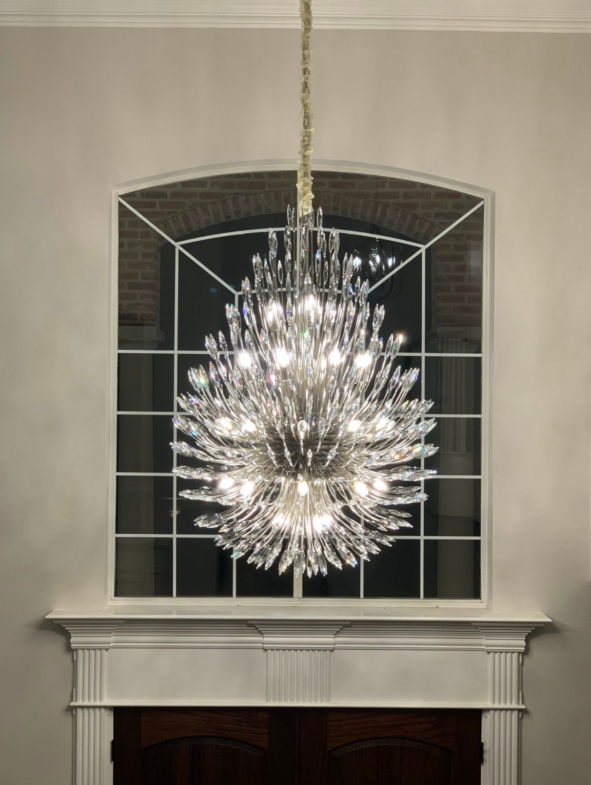Lily Starburst Crystal Sputnik Chandelier - Etsy