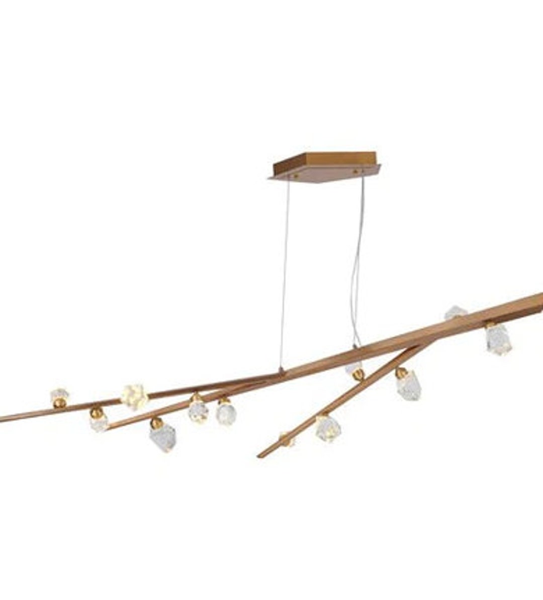 Maya Linear Branching Tree Crystal Chandelier - Etsy