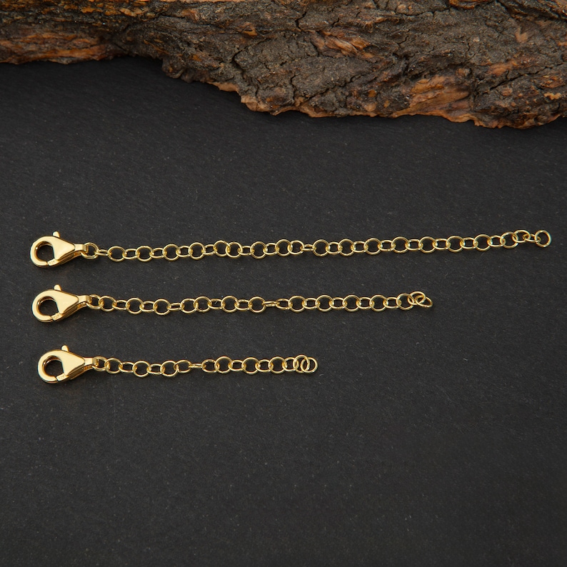 14K Gold Plated Chain Extender: Adjustable Necklace & Bracelet - Etsy