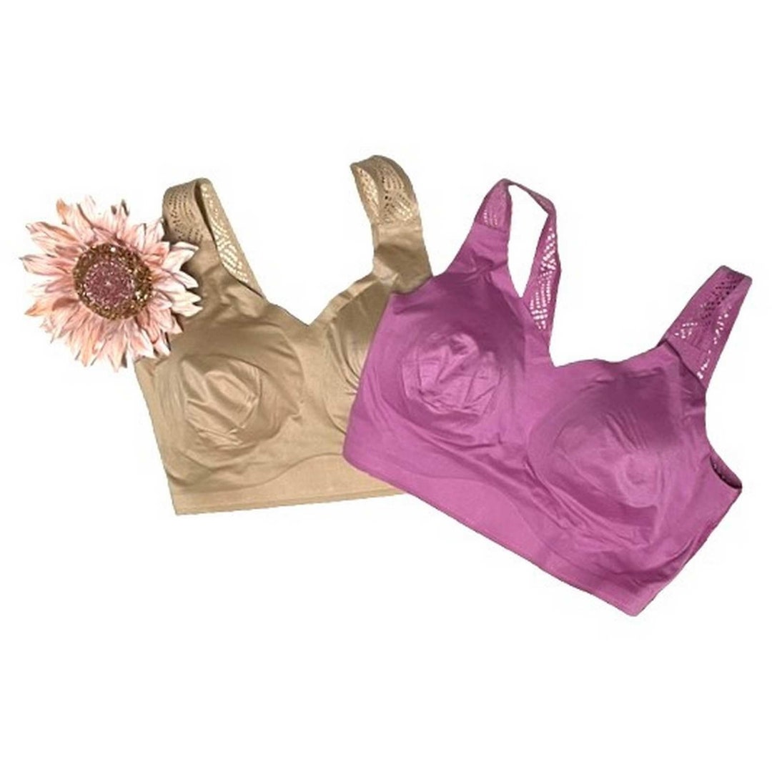 Brushed Lace Back Rhonda Shear Bra With Removable Pads 2 Pads SMALL - Etsy