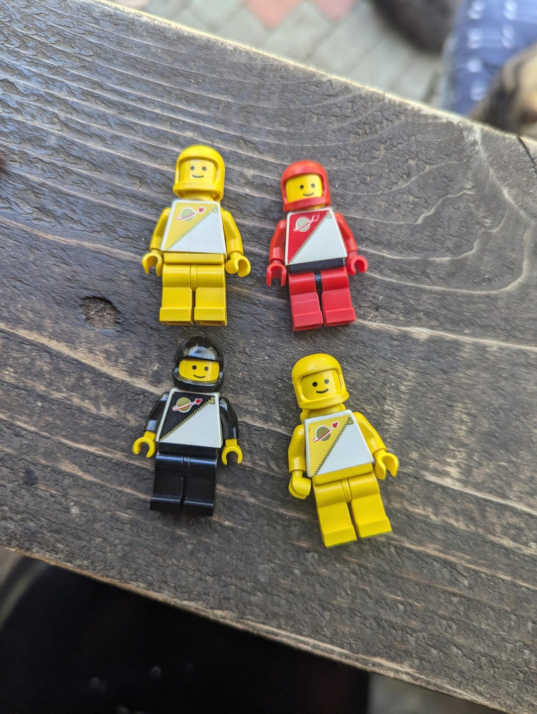 Lego Space Futuron Minifigs Black 2 Yellow Red - Etsy