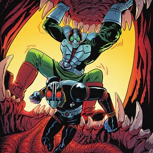 Kamen Rider Black and Kamen Rider V3 Team Print - Etsy