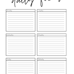 Editable Cleaning Checklist, Daily Cleaning, Monthly Cleaning, Daily ...