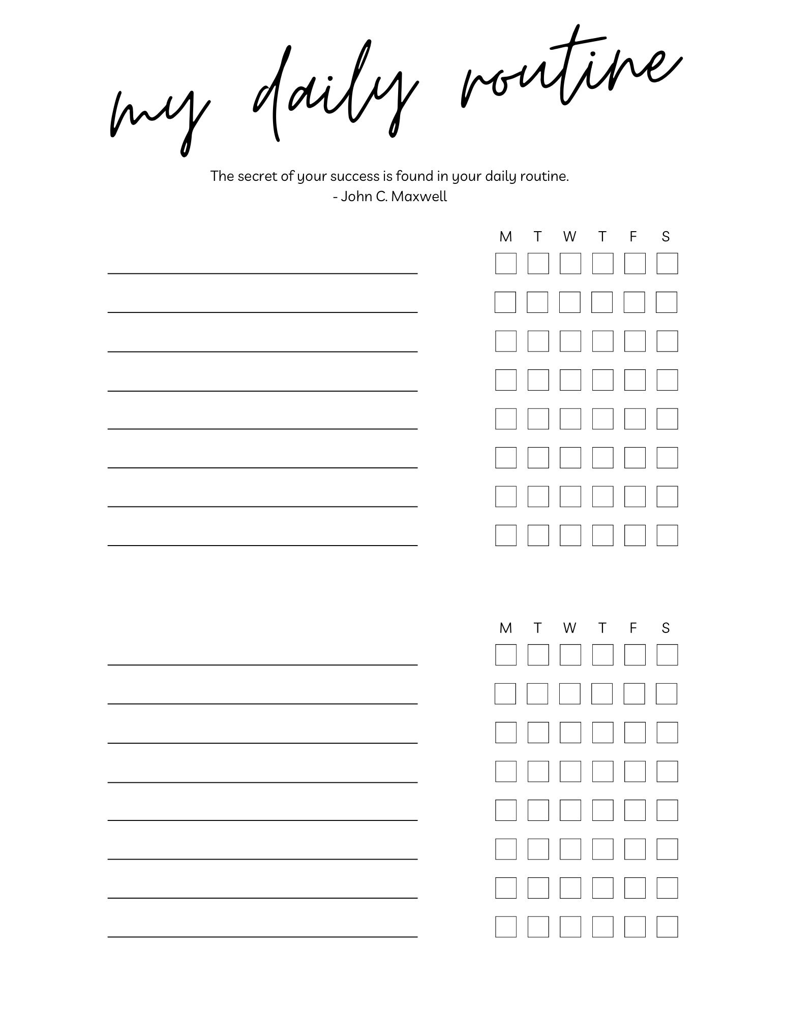 Cleaning Checklist, Daily Cleaning, Monthly Cleaning, Daily Routine ...