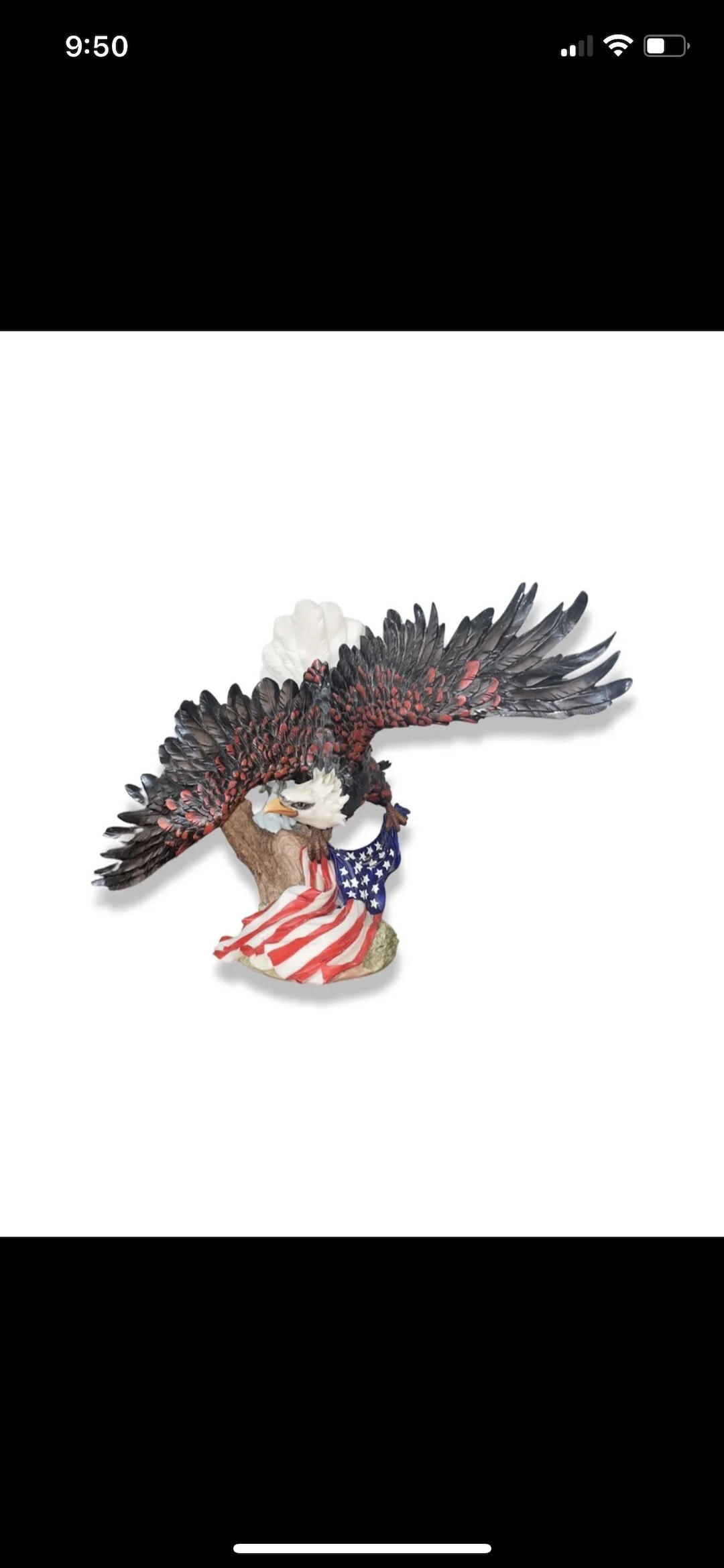 Vintage Eagle Statue Montefiori Collection Alabaster Art Sculpture NEW ...