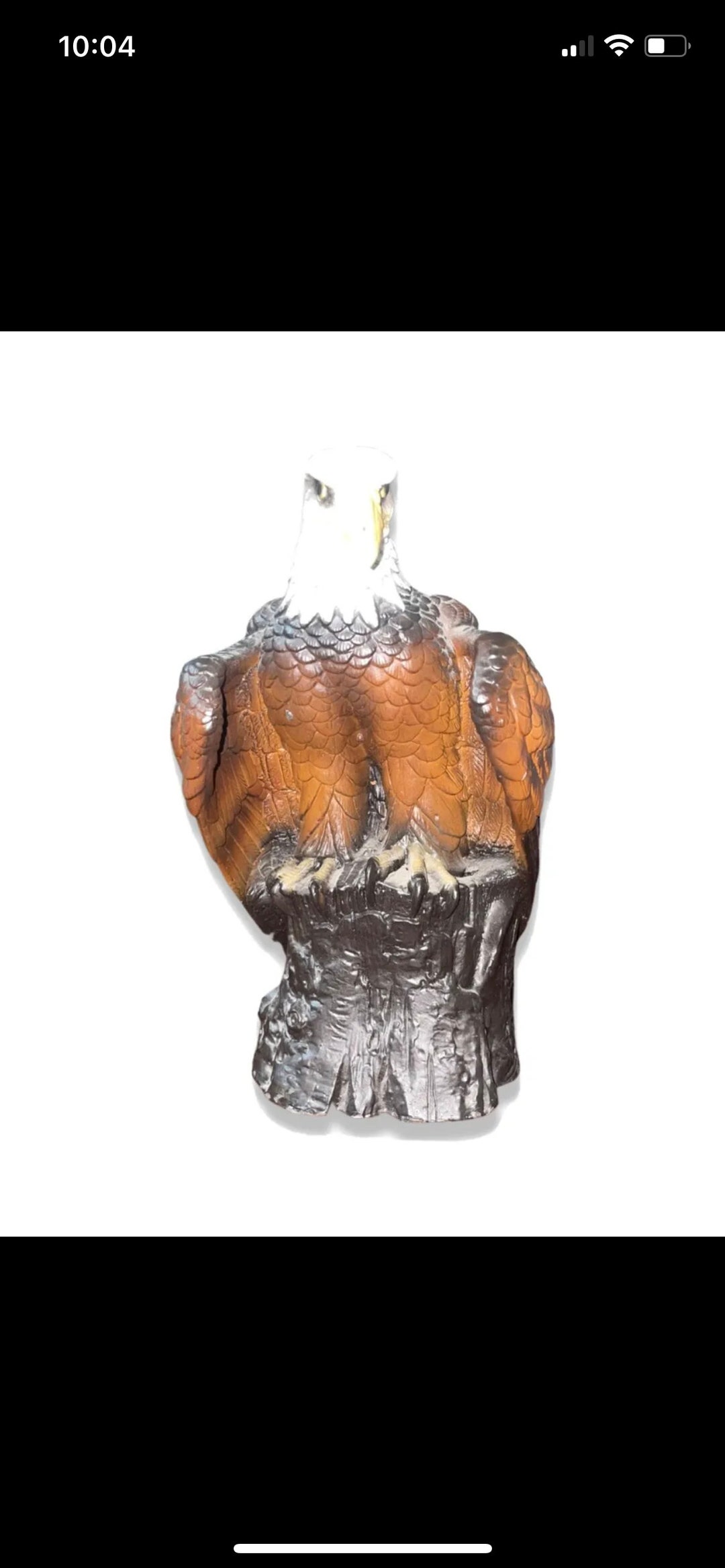 Bald Eagle Figurine Candle Wax Candle Factory IL NEW Vintage/collectors ...